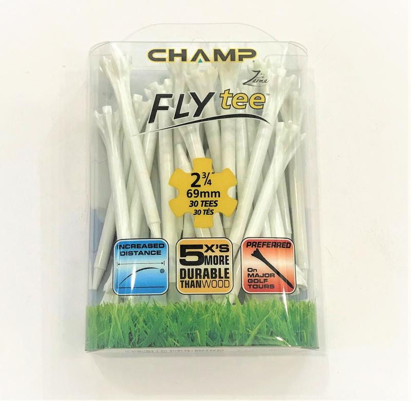 Champ Fly Tee Golf 2 3/4 30PCS Pack (White)
